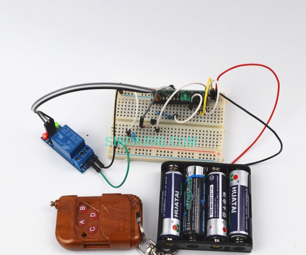 DIY Remote Control Switch Kit by 2262/2272 M4 Bread Board & Relay for ...