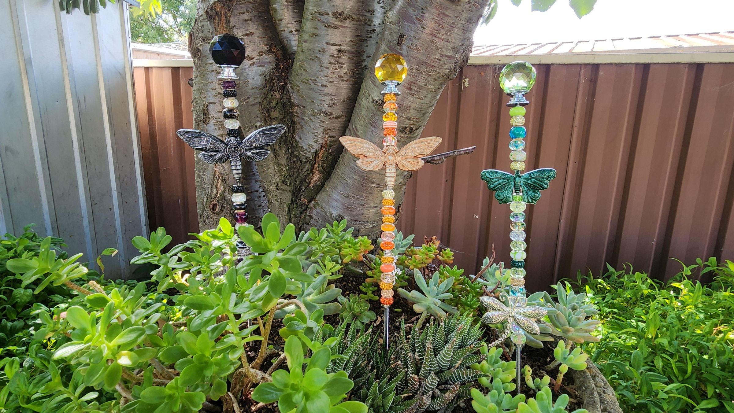 How to Make Beaded Garden Stakes Using Recycled Jewellery : 6 Steps ...