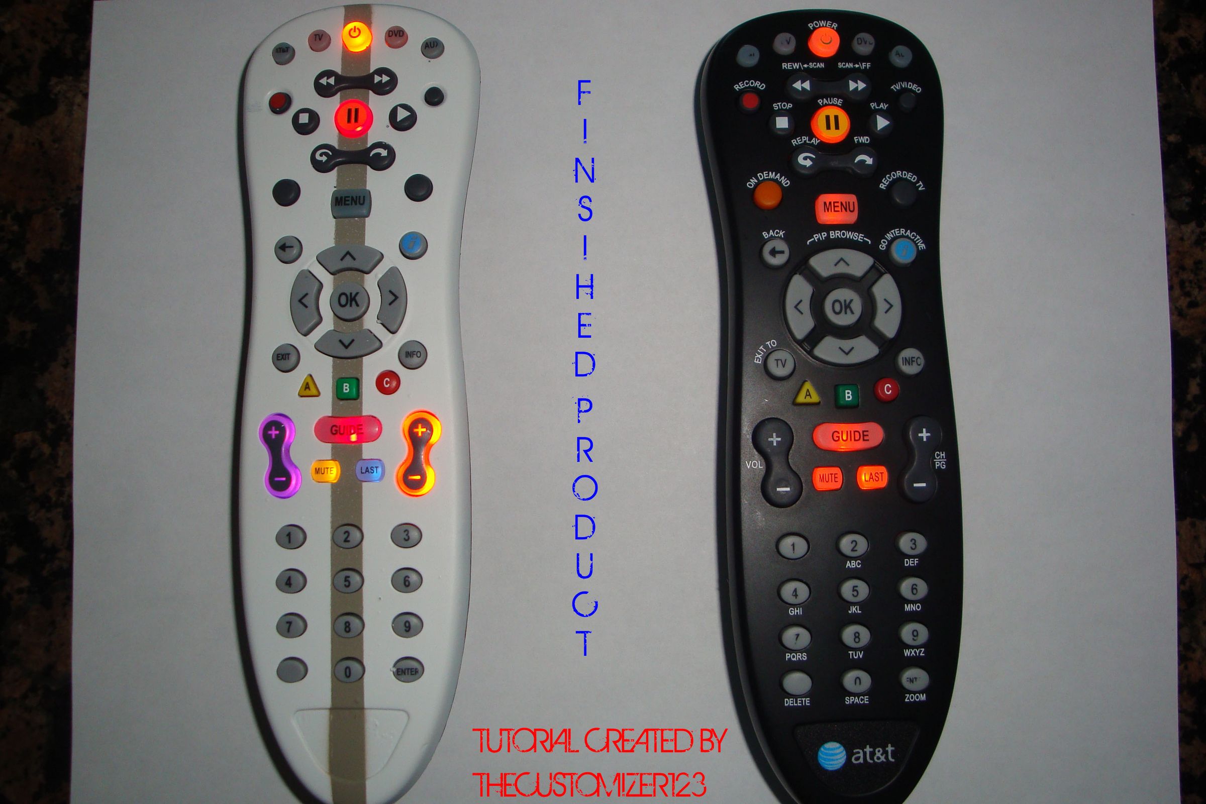 HOW TO CHANGE THE LEDS IN YOUR AT&T WIRELESS REMOTE CONTROL : 4 Steps ...