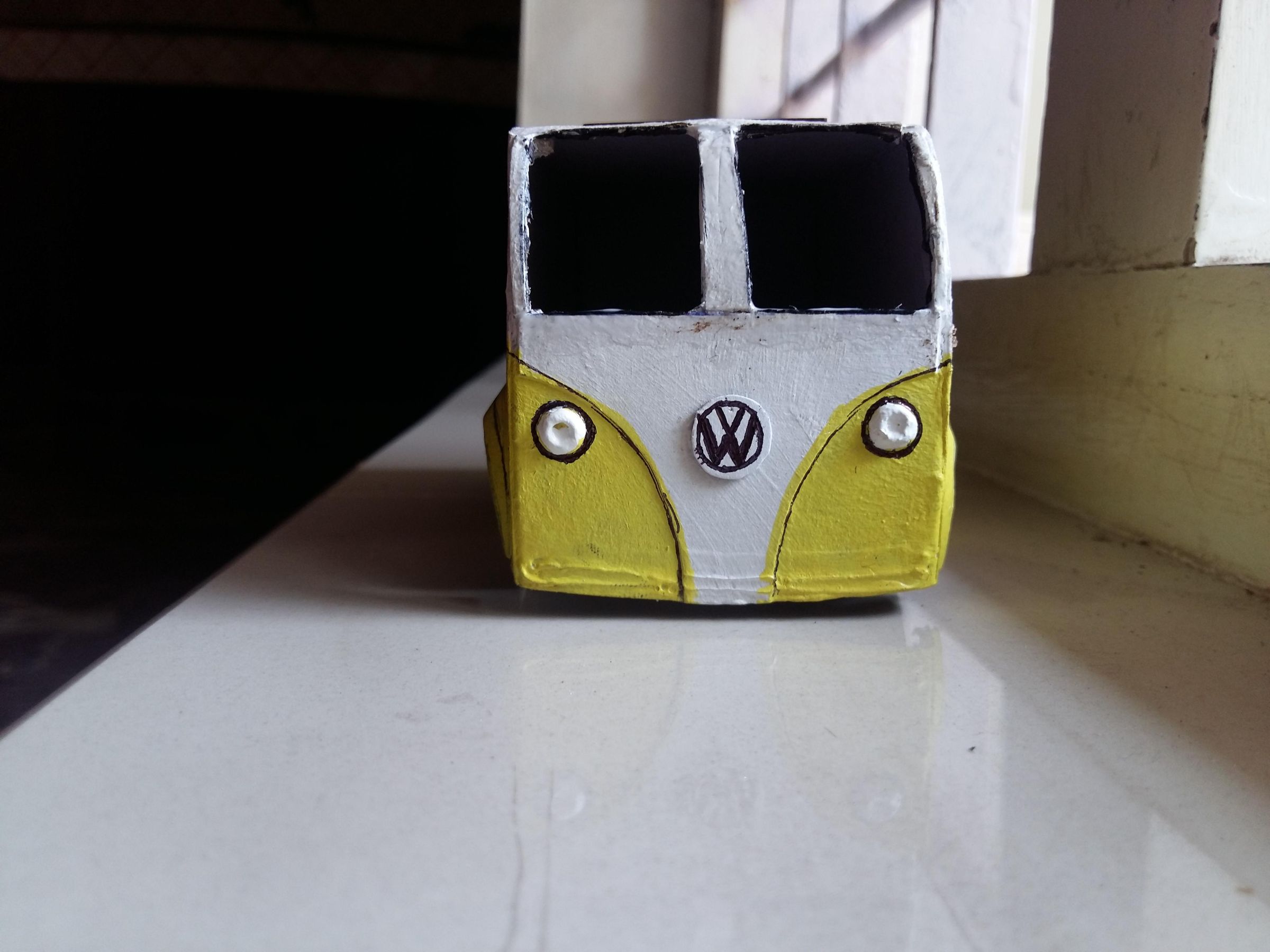 VW Mini Bus Model From Cardboard Box : 7 Steps (with Pictures ...