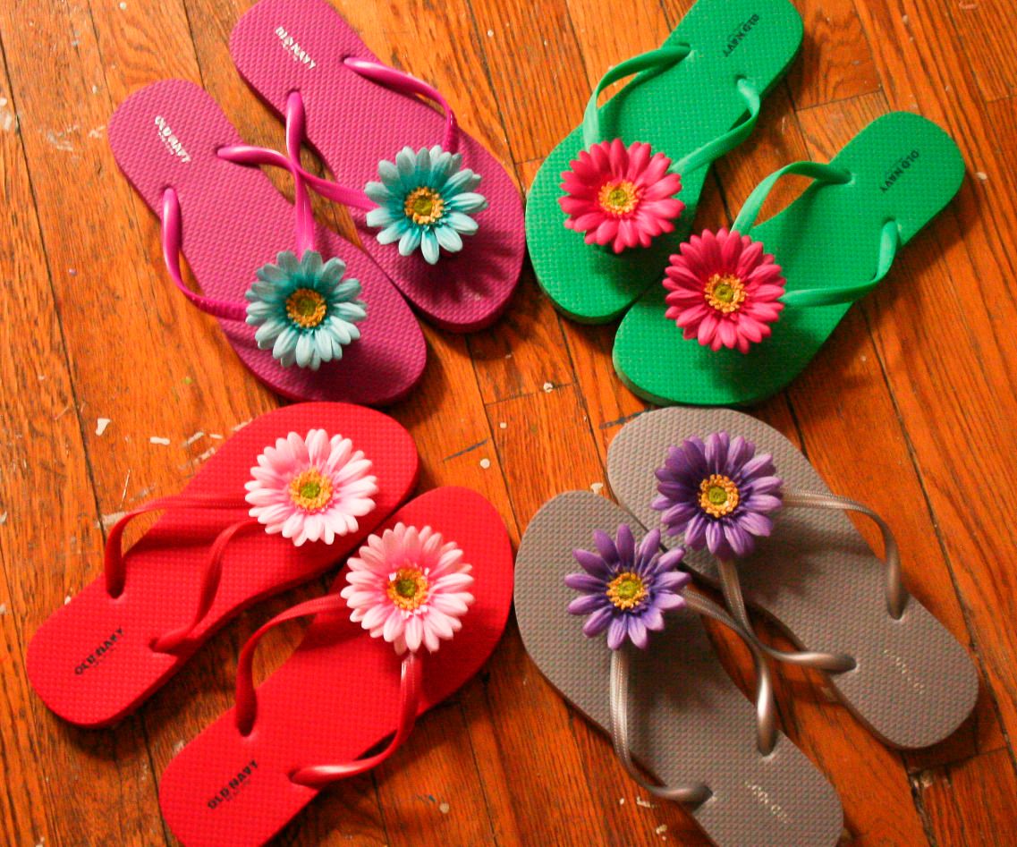 Flower Flip Flops : 4 Steps - Instructables