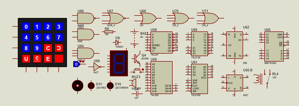 Keypad Doorlock Menggunakan IC : 11 Steps - Instructables