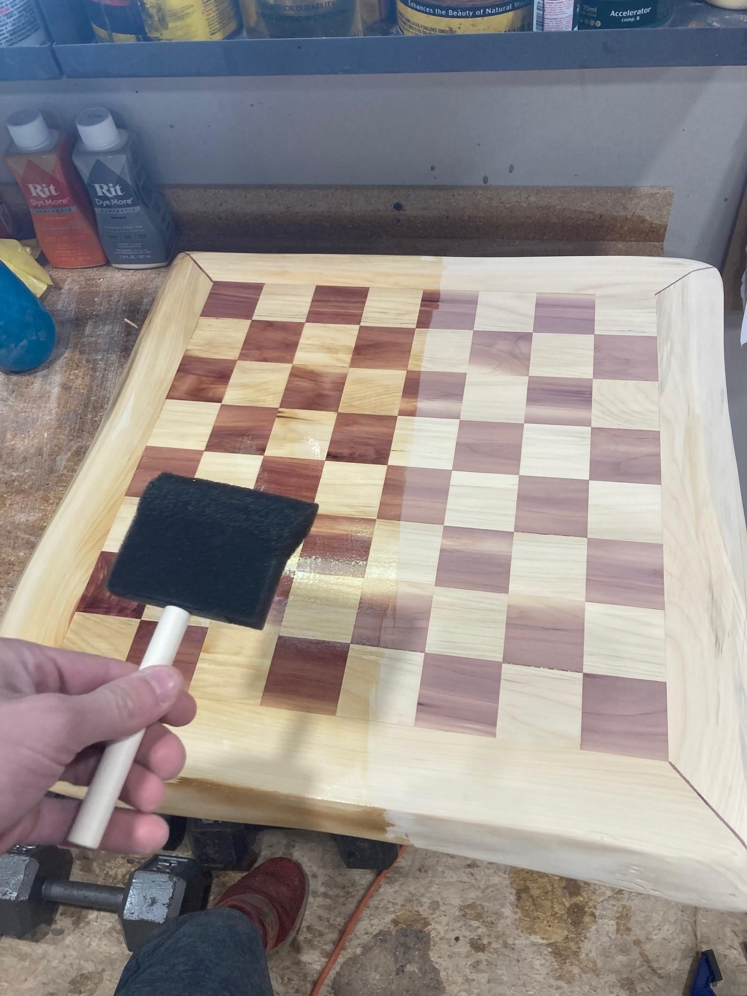 Making a Chessboard With Live Edges and Piece Storage : 20 Steps (with Pictures) - Instructables