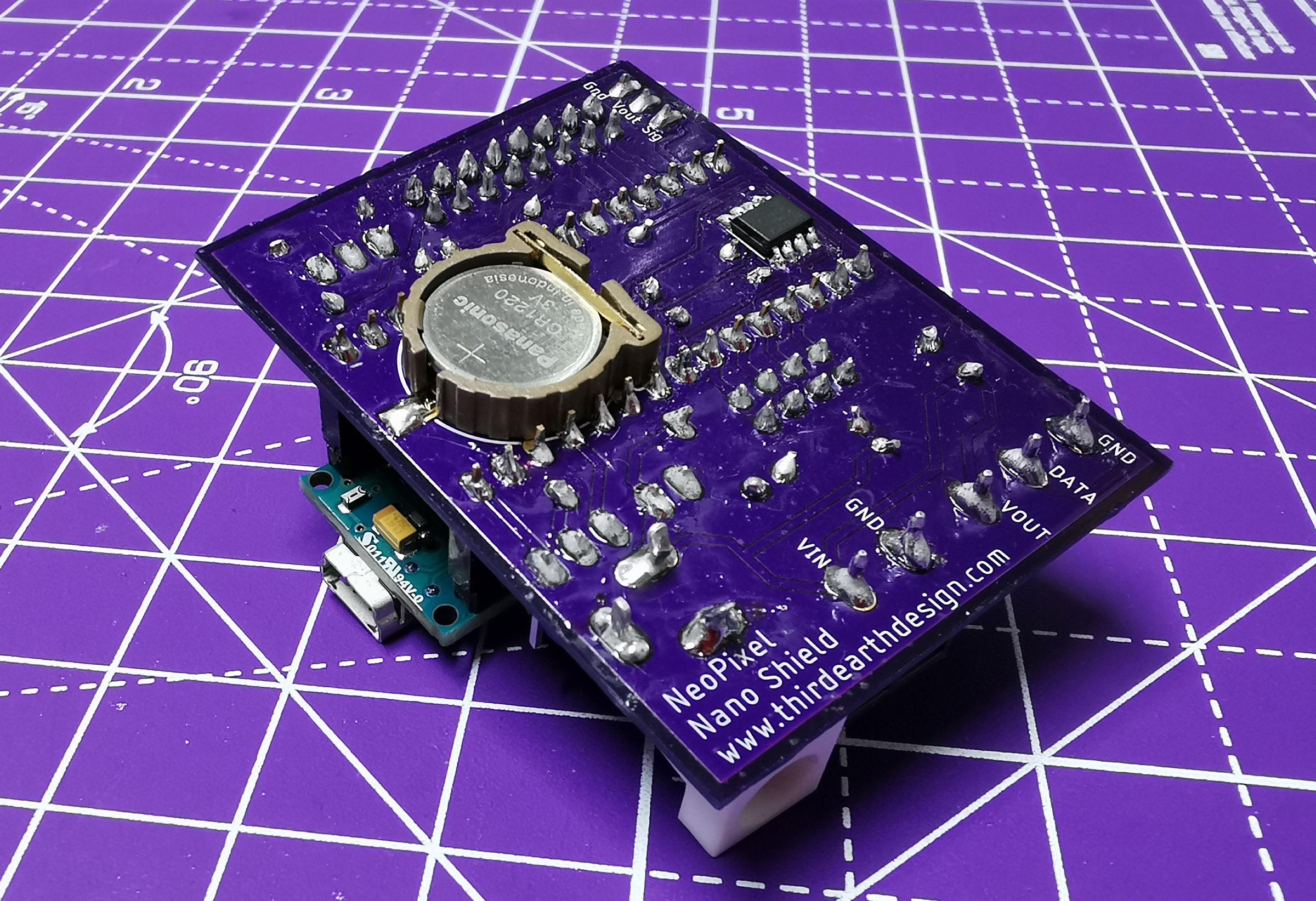 Arduino Nano NeoPixel Shield With Integrated RTC : 5 Steps - Instructables
