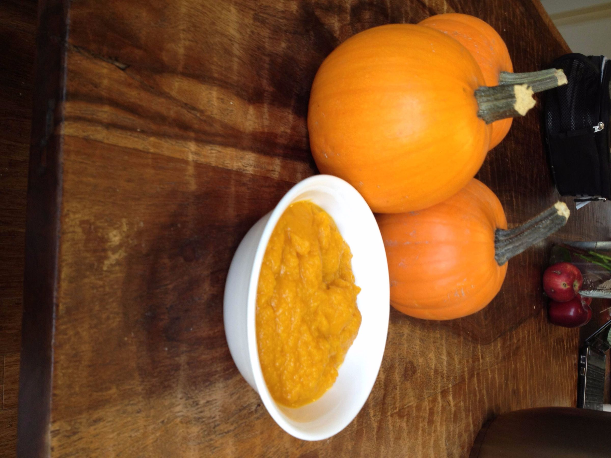 Fresh Pumpkin Pie Puree- and Seeds Too! : 6 Steps (with Pictures ...