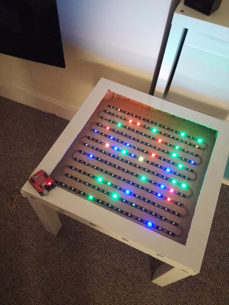 Bluetooth Controlled Arduino Led Coffee Table 10 Steps With Pictures