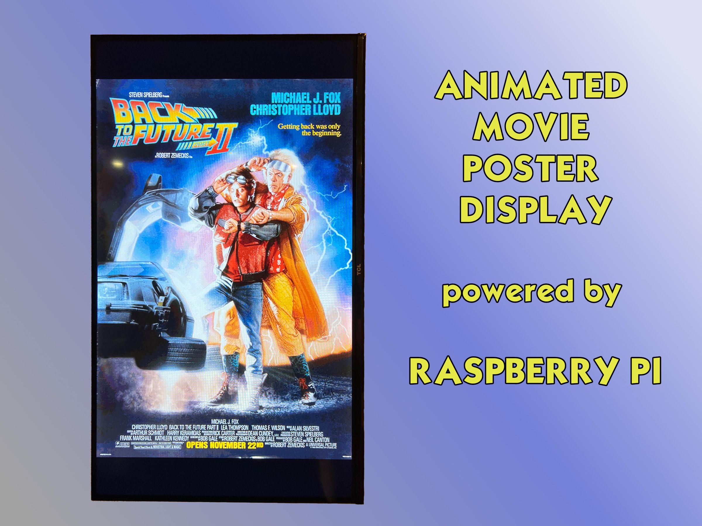 Raspberry Pi Powered Animated Movie Poster Display : 7 Steps - Instructables