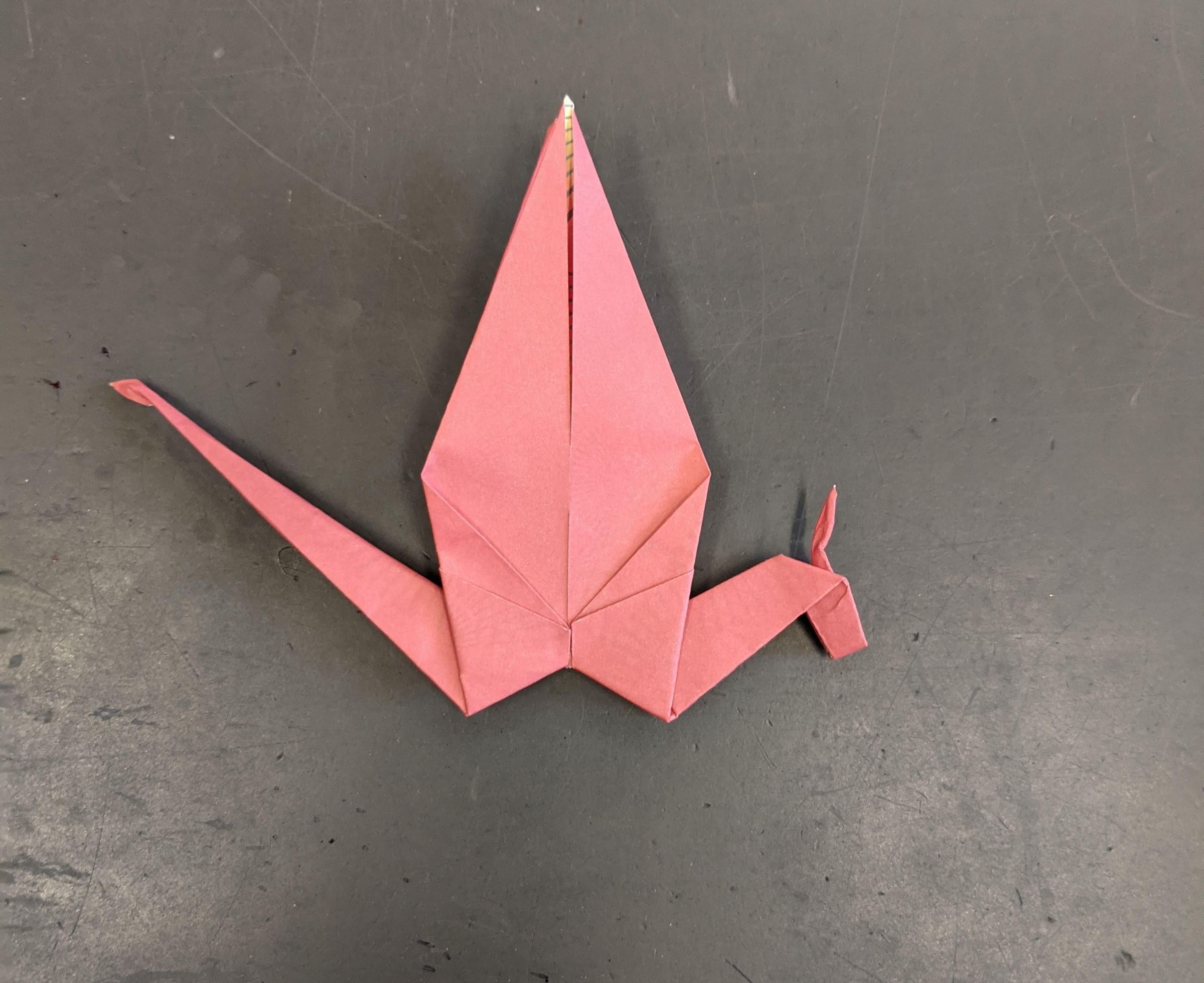 Origami Dragon From Traditional Crane Base : 9 Steps (with Pictures ...