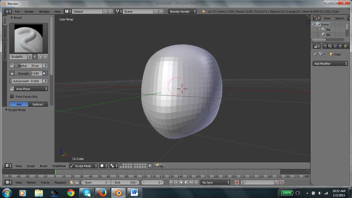 How to Model a Human Head in Blender (without Make Human) : 5 Steps ...
