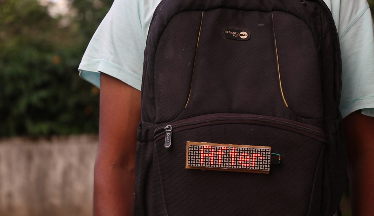 LED Backpack With Programmable LED Display : 6 Steps (with Pictures ...