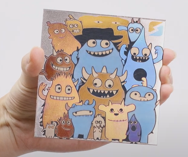 How to Make a Color Laser Engraving Monsters Parade : 6 Steps ...