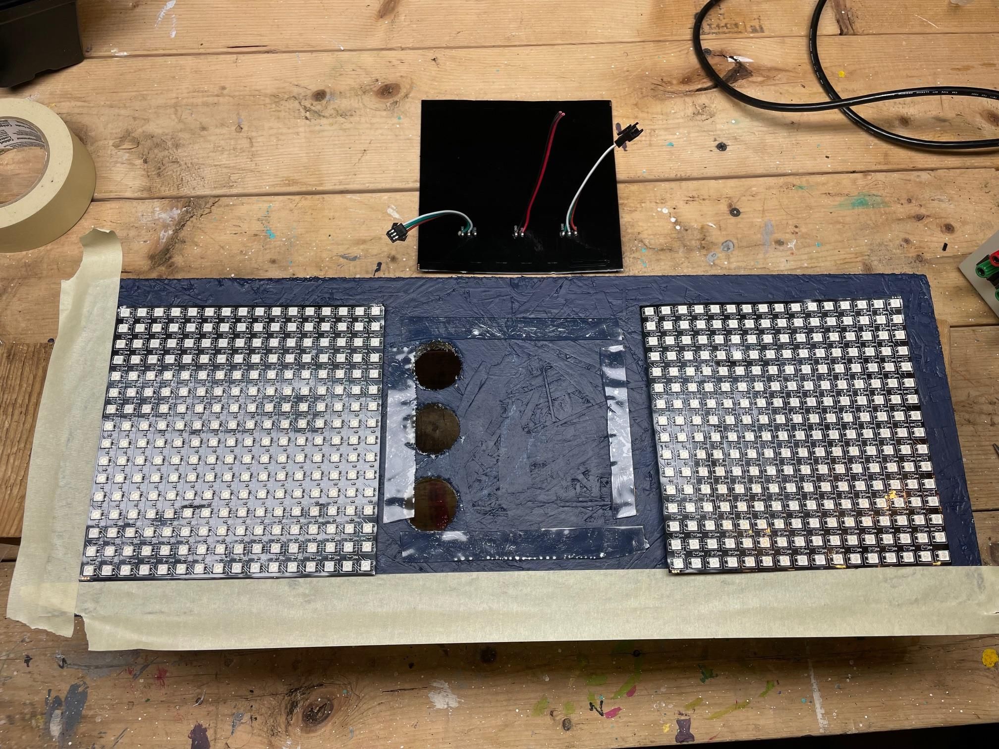 Arduino Uno Controlled 48x16 Color LED Array With Text and Animation ...
