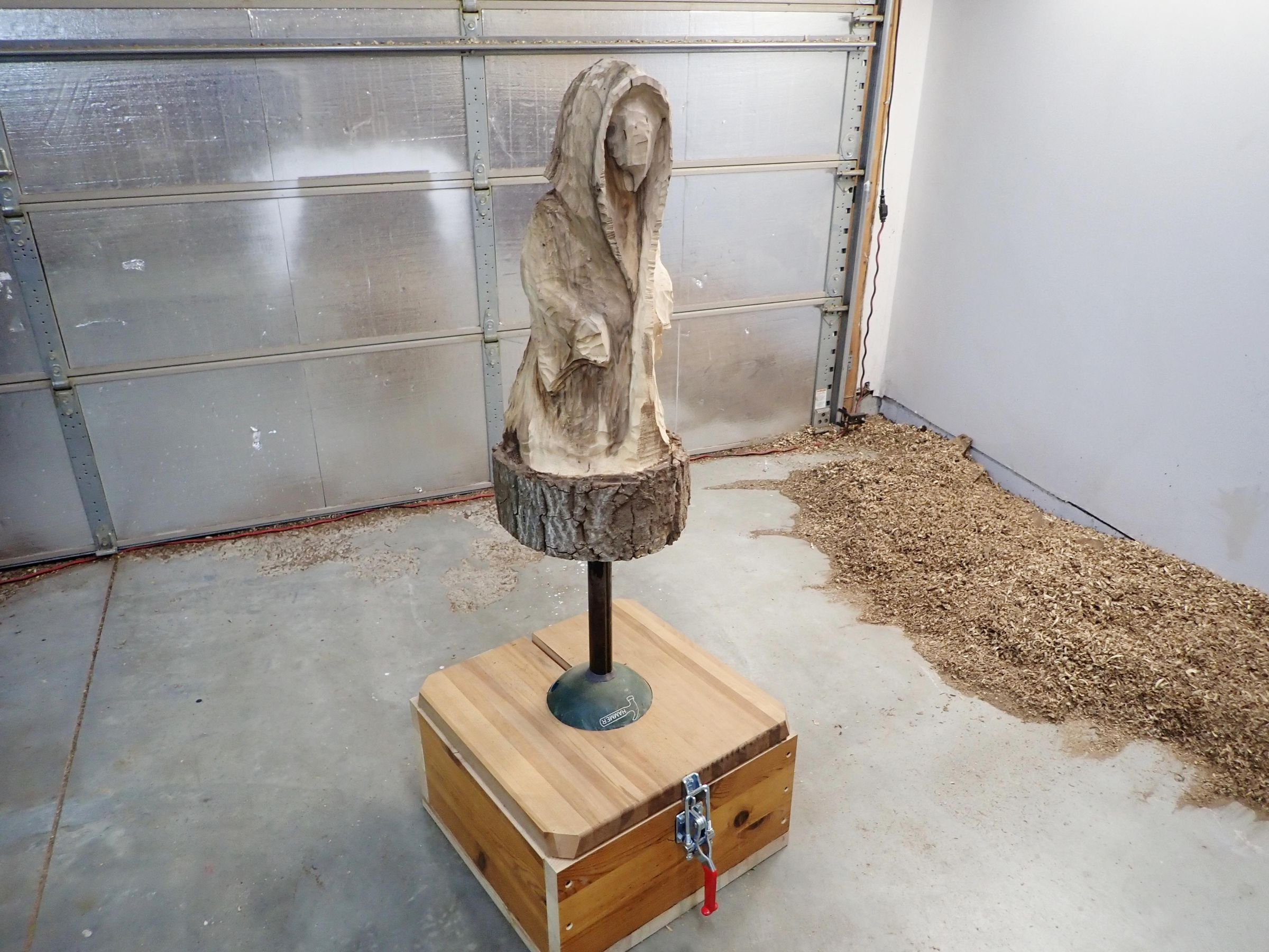 Grim Reaper Carved From a Walnut Log : 17 Steps (with Pictures ...