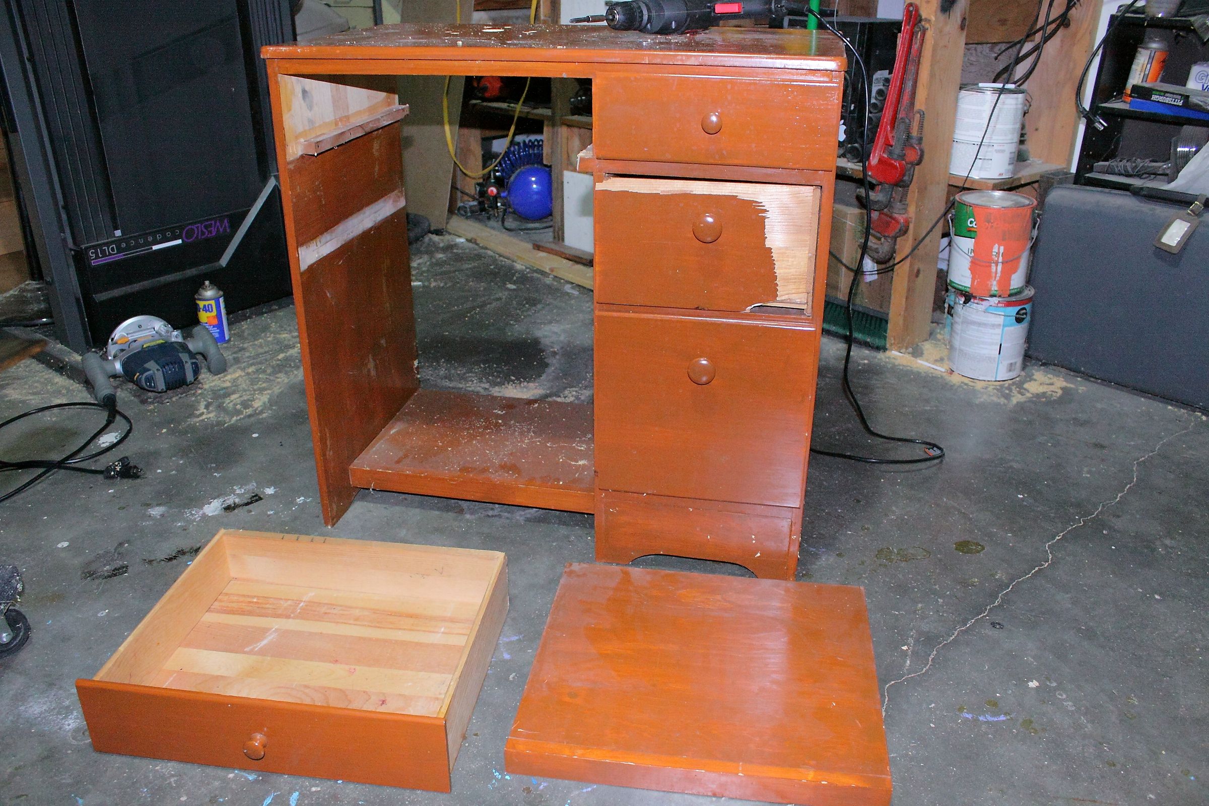 Simple Router Table From Reclaimed Desk : 6 Steps (with Pictures ...