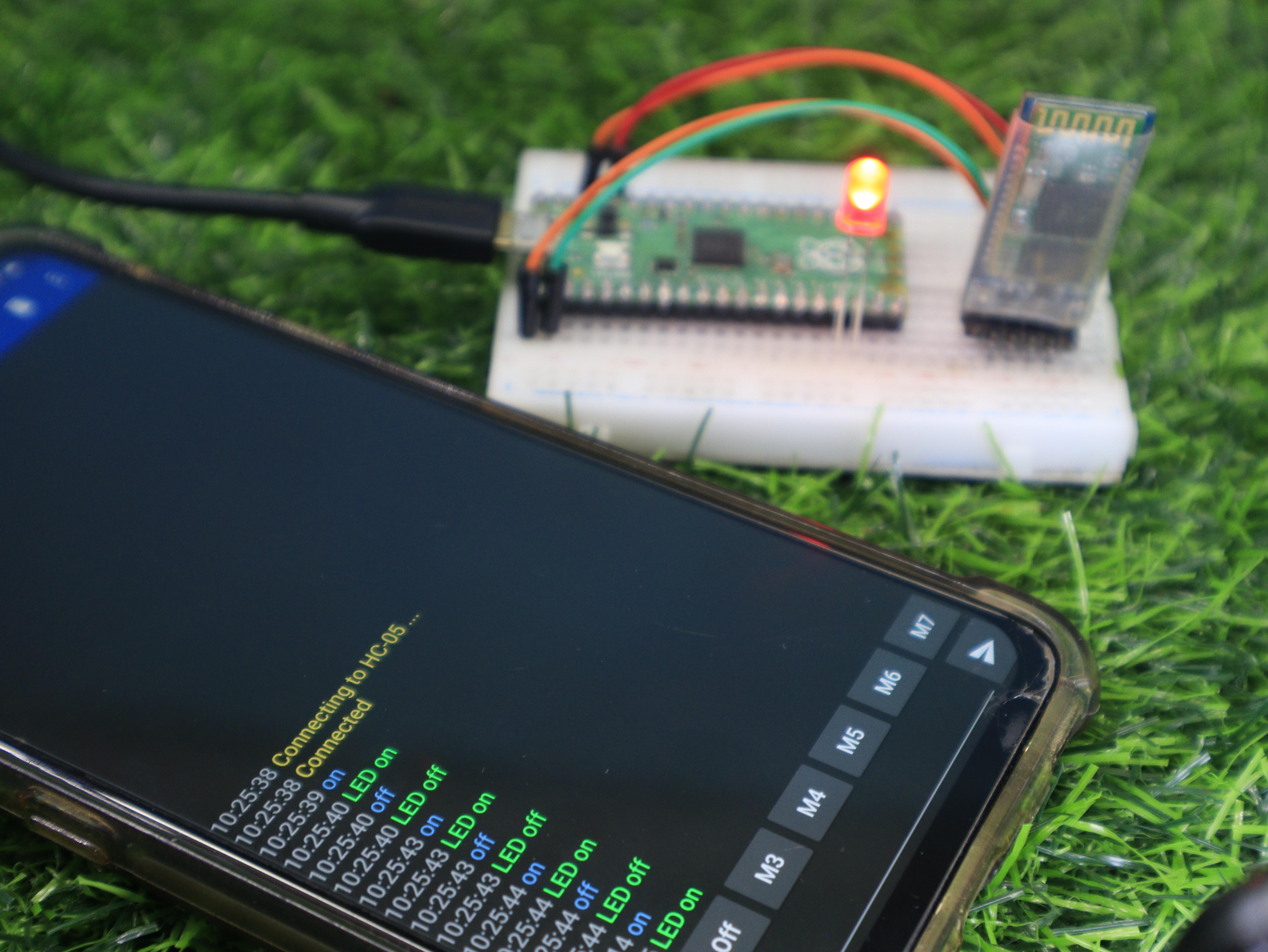 How to Use HC-05 Bluetooth With Raspberry Pi Pico Using Micropython : 8 ...