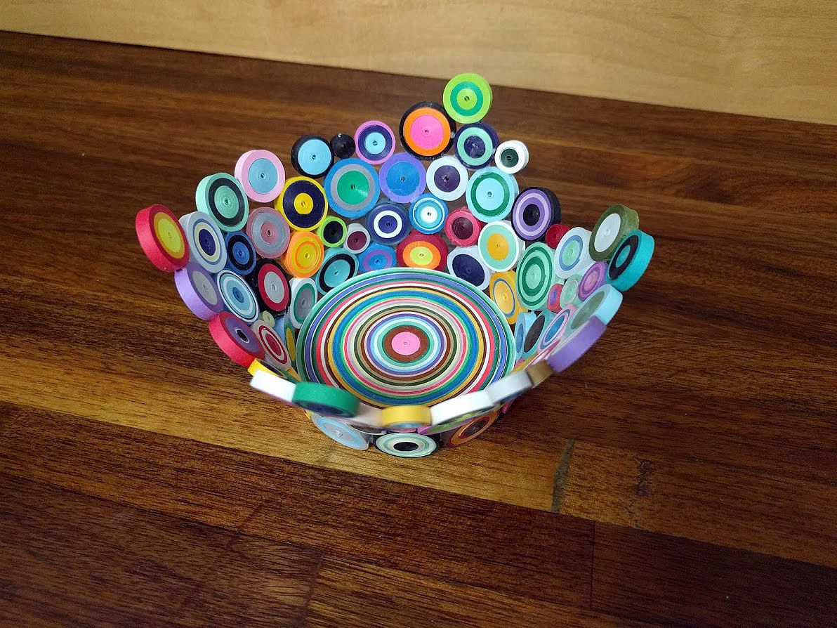 How To Make A Quilled Paper Bowl 5 Steps With Pictures How To Make A