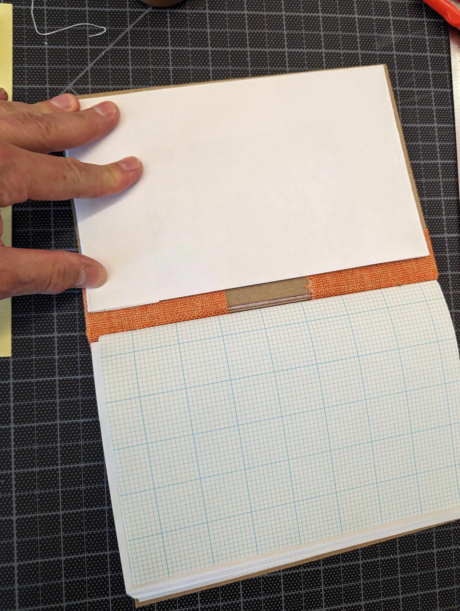 Simple Pocket for a Journal, Sketchbook, Etc. : 6 Steps (with Pictures ...