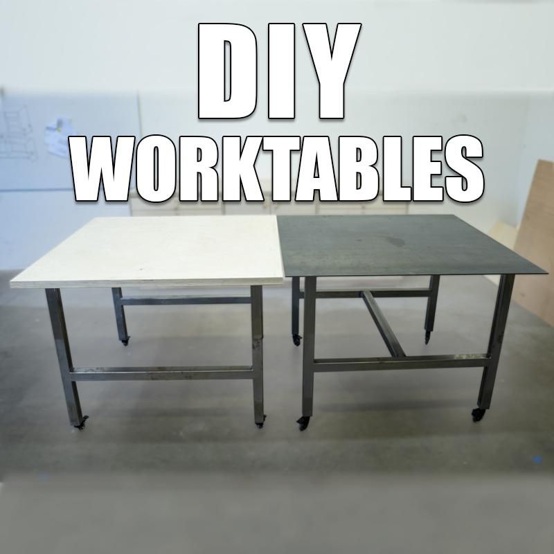 Two Easy Worktables Made With Metal and Plywood : 13 Steps - Instructables