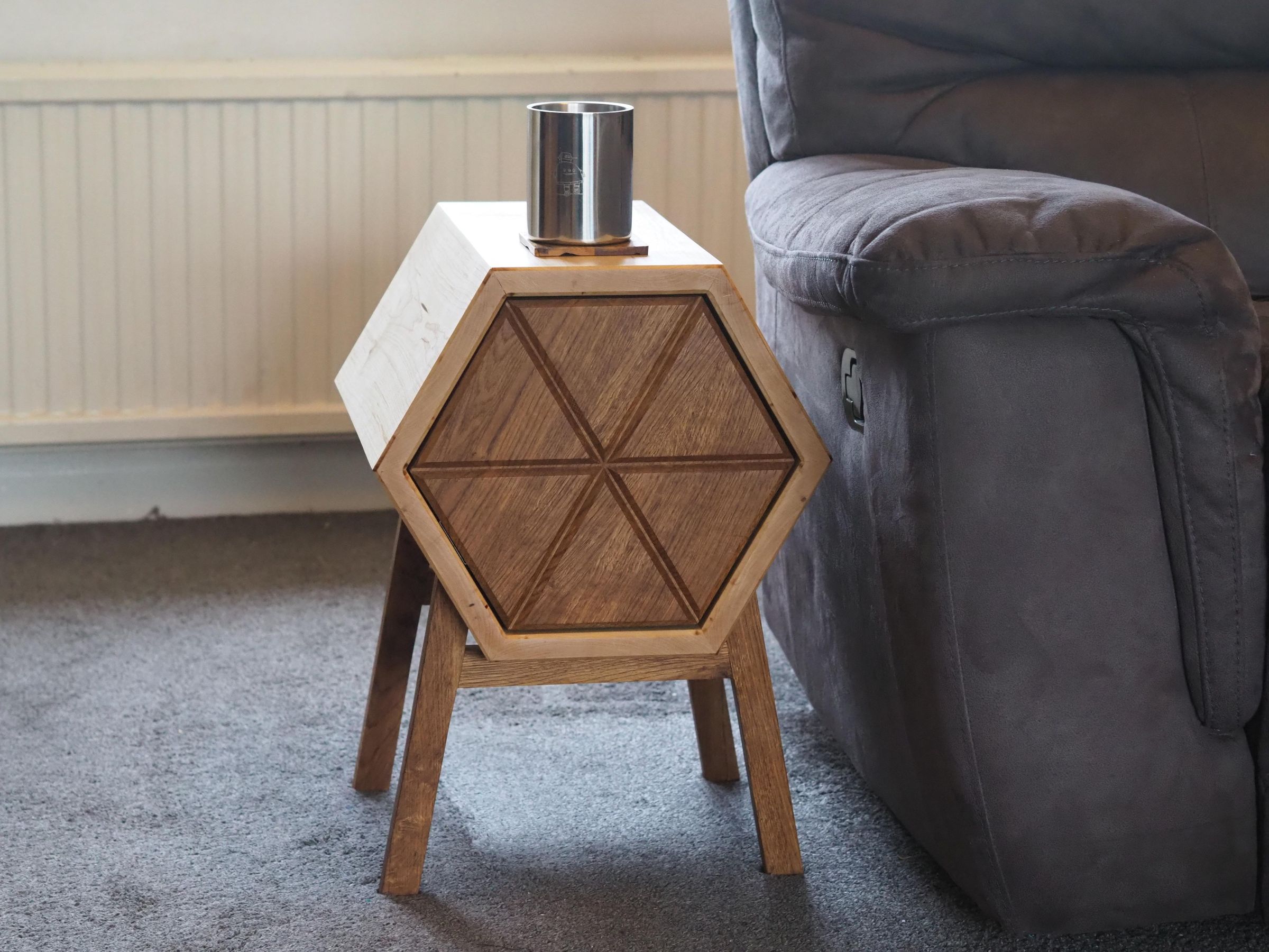 Hexagon Side Table With Drawer : 8 Steps (with Pictures) - Instructables
