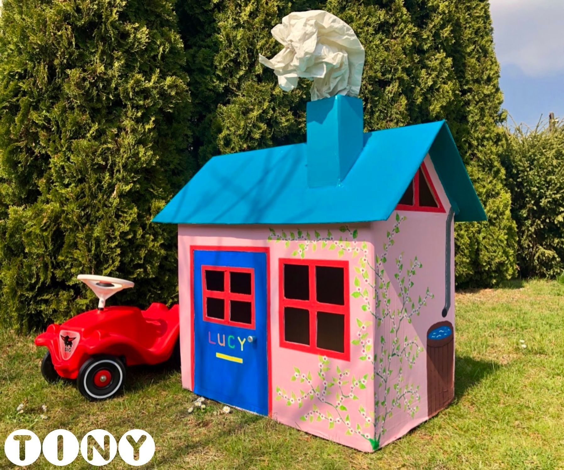 Turn a Cardboard Box Into a Playhouse : 17 Steps (with Pictures ...