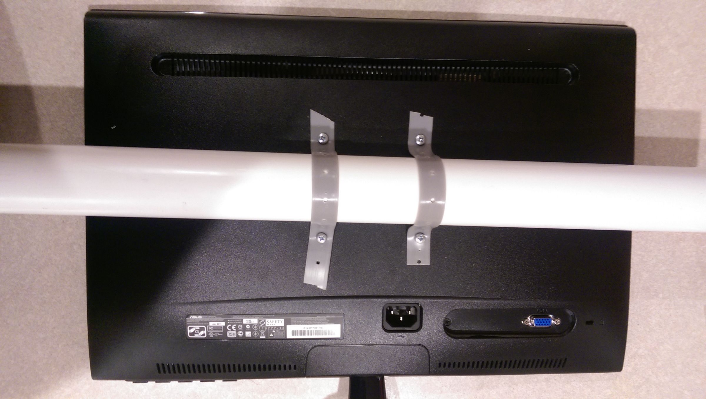 DIY PVC Monitor Mount (~$20) : 5 Steps - Instructables