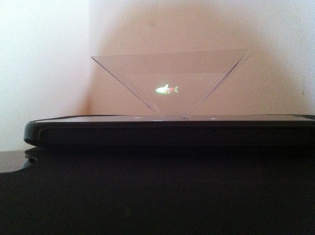 Amazing 3D Projection Pyramid in 10 Min From Clear Plastic Sheet ! : 3 ...