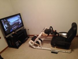 PVC Racing Simulator Pod : 5 Steps (with Pictures) - Instructables