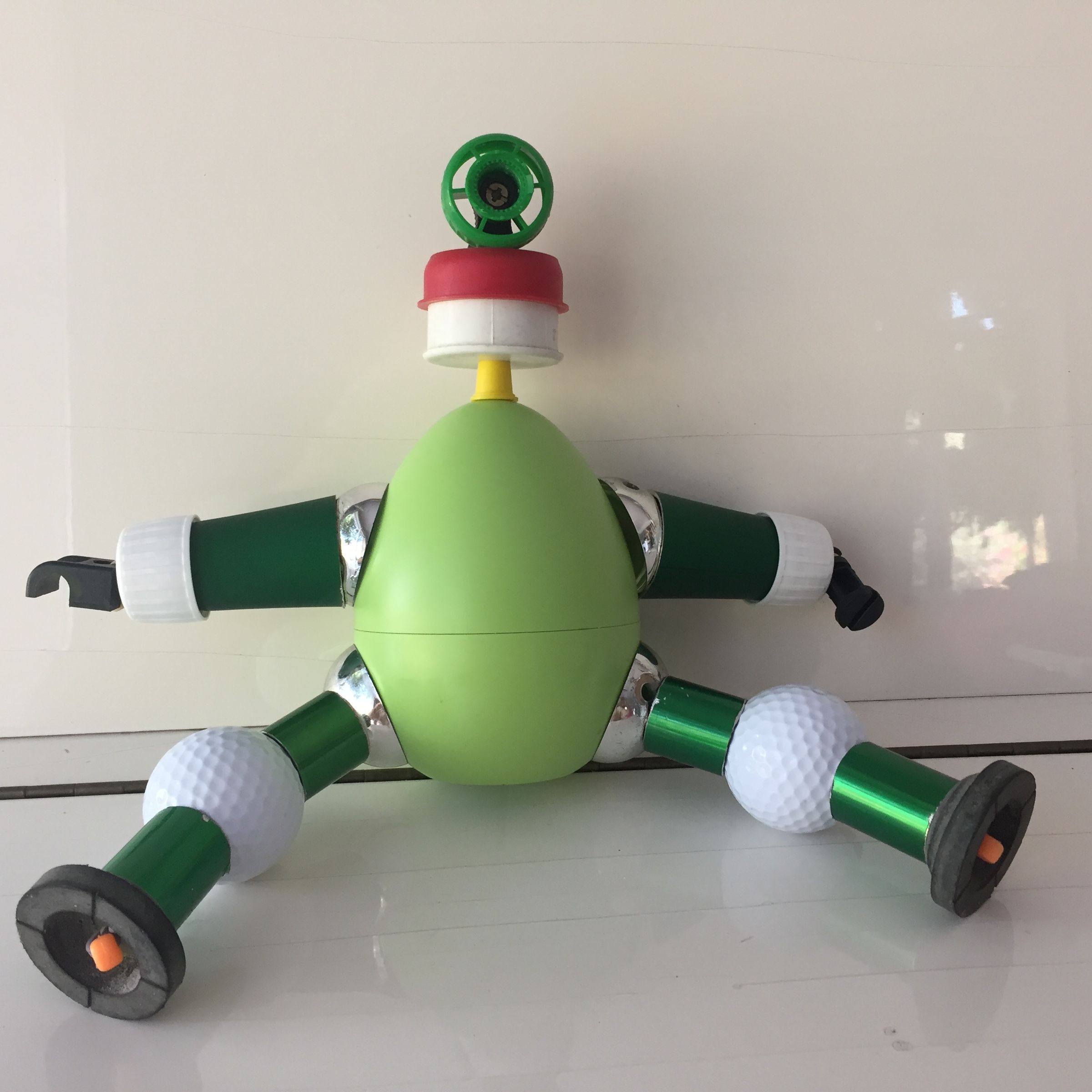 Upcycled Green Robot : 5 Steps - Instructables