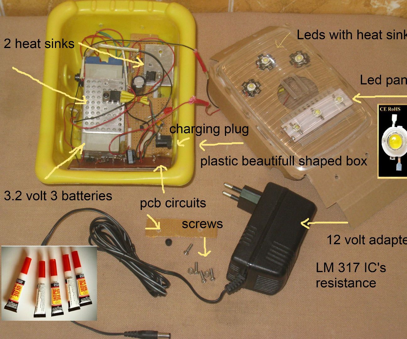 Home Made Led Light : 8 Steps - Instructables