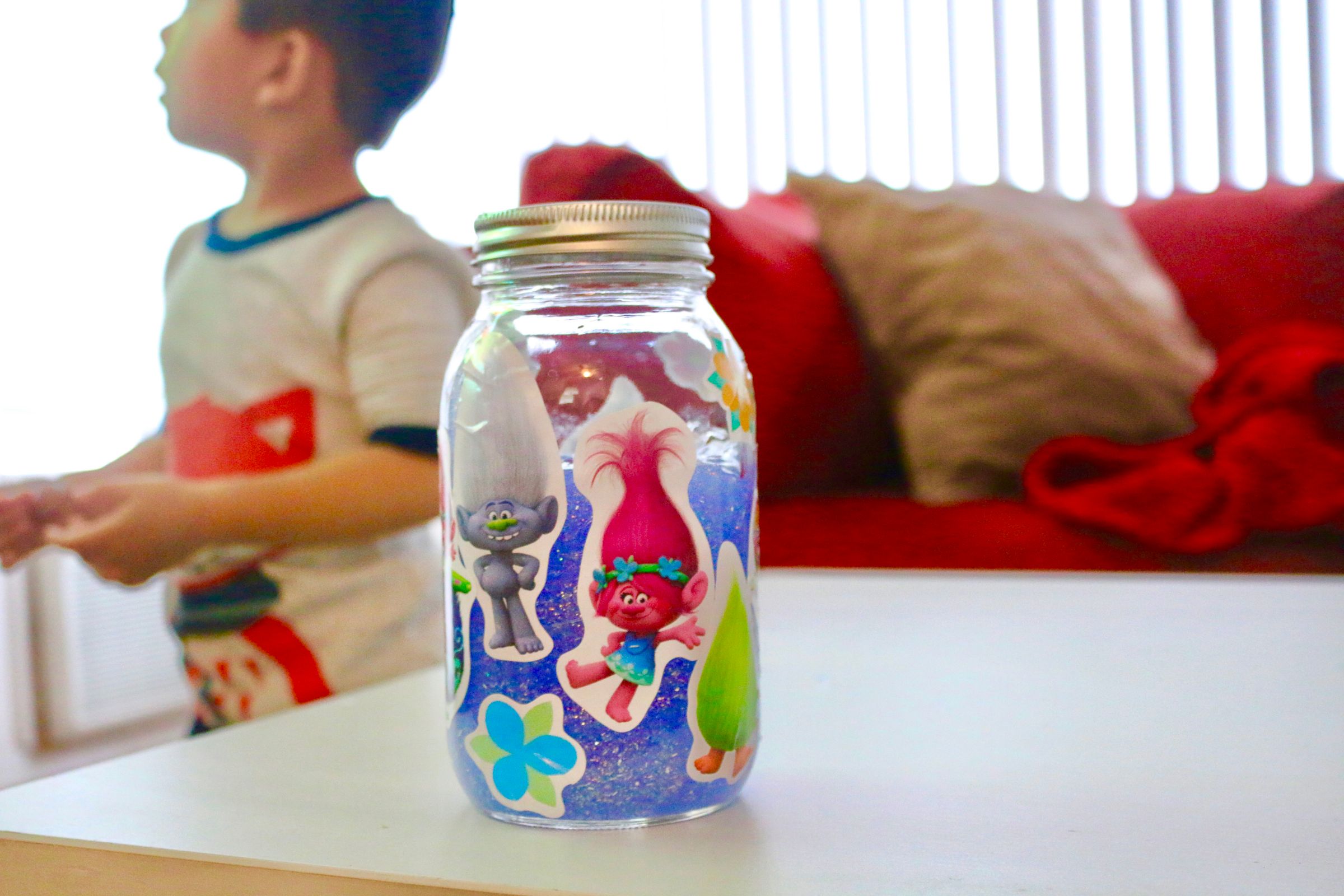 How to Make Trolls Glitter Slime | Easy Recipe Only 2 Ingredients ...
