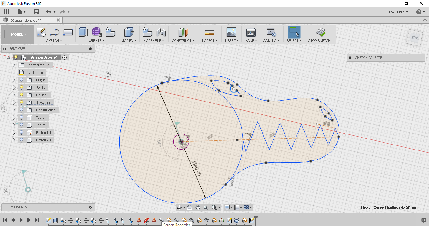 Designing Scissor Jaws in Fusion : 11 Steps (with Pictures) - Instructables