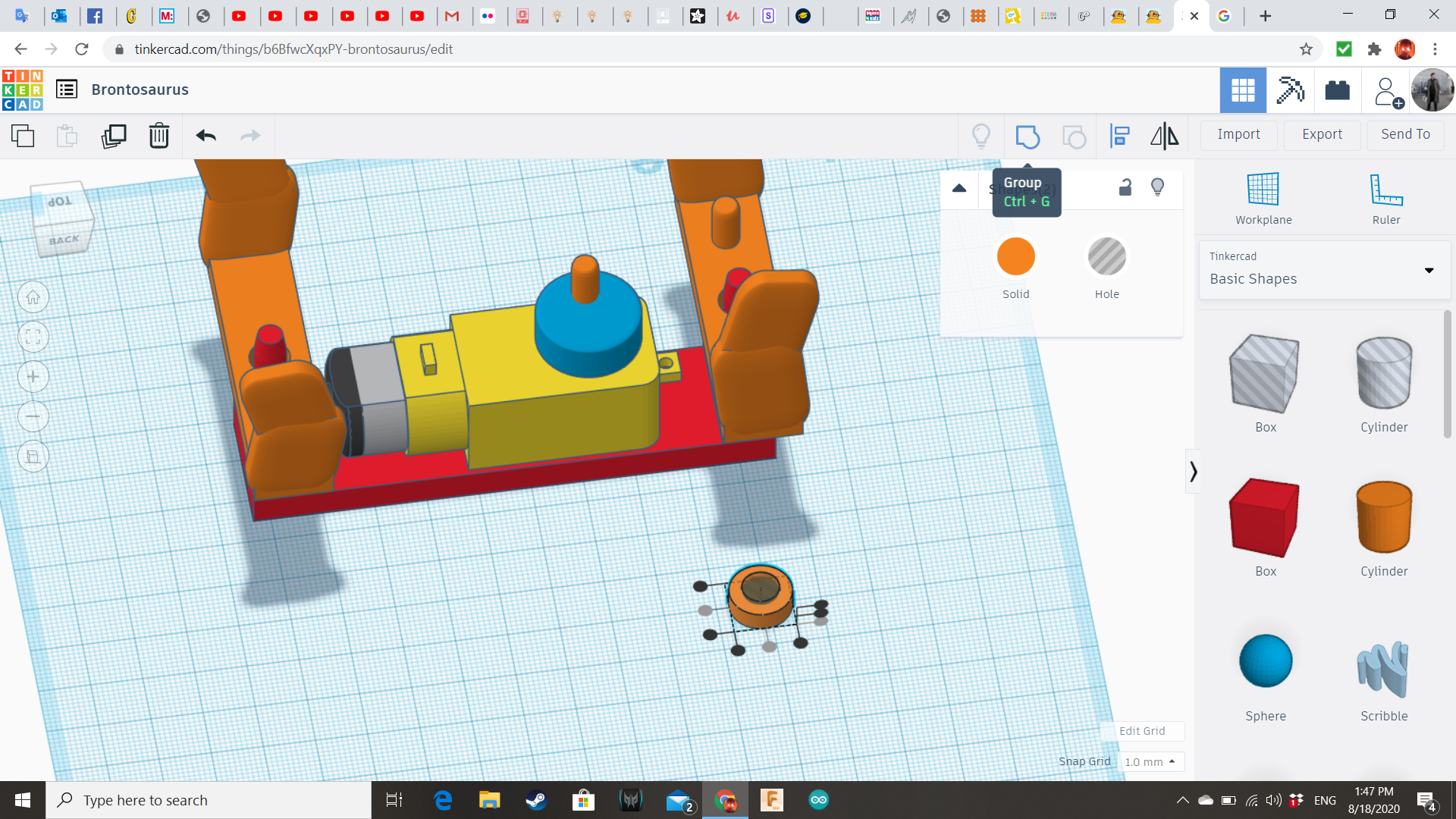Tinkercad Robotics for School: Create TWO Walking Machines! : 27 Steps ...