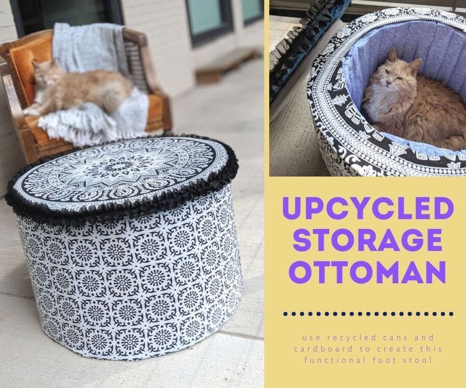 Upcycled Storage Ottoman : 15 Steps (with Pictures) - Instructables
