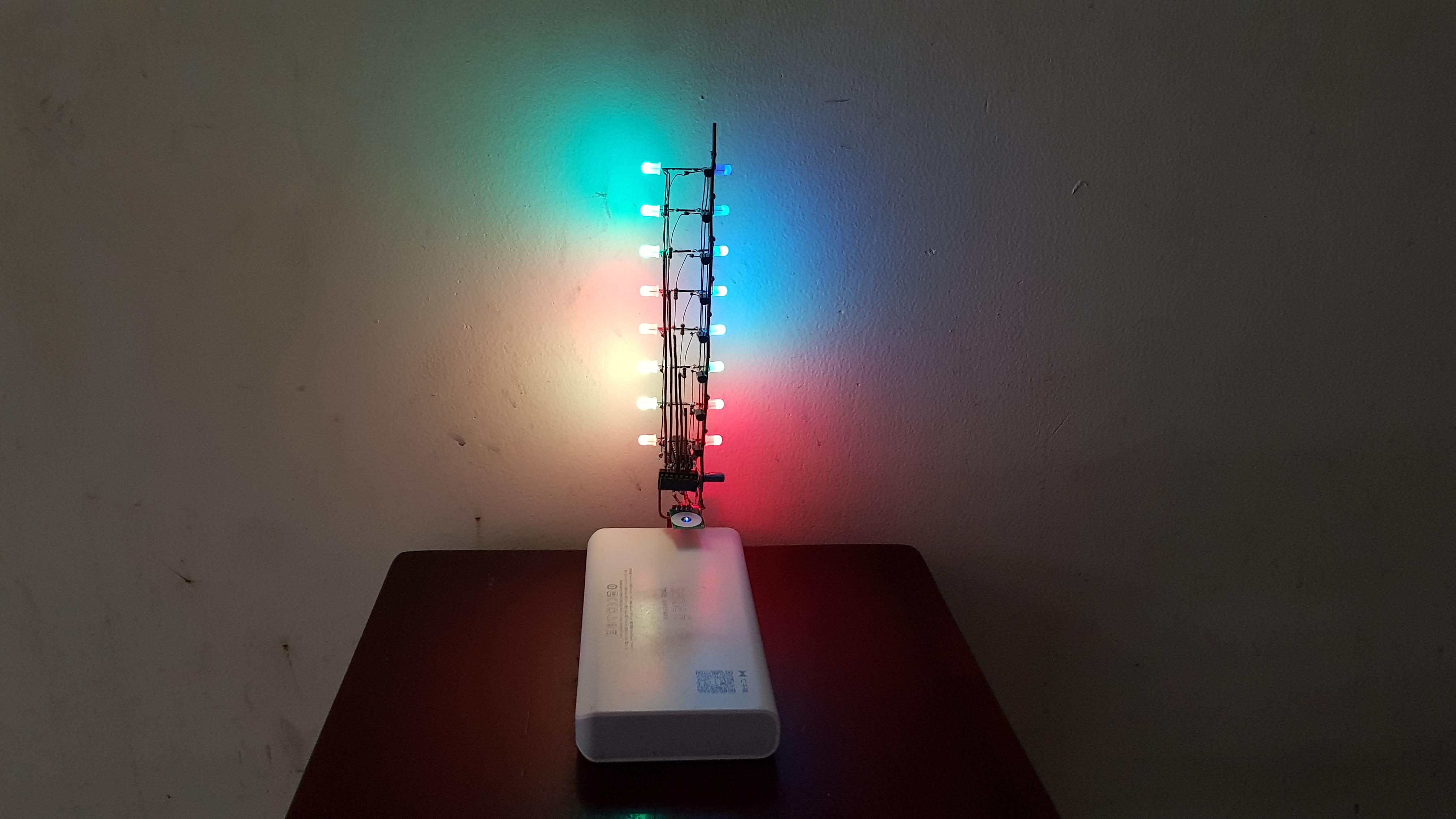 Rainbow Led Circuit Sculpture : 5 Steps (with Pictures) - Instructables