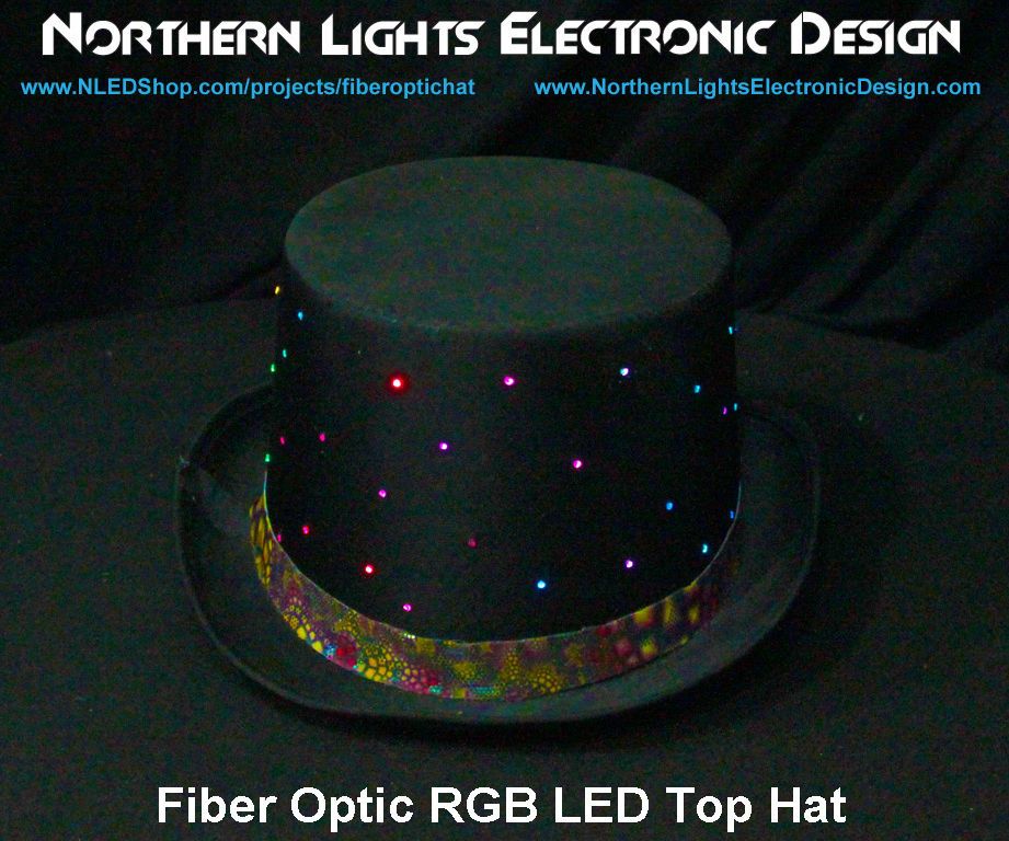 Fiber Optic RGB LED Top Hat : 5 Steps - Instructables