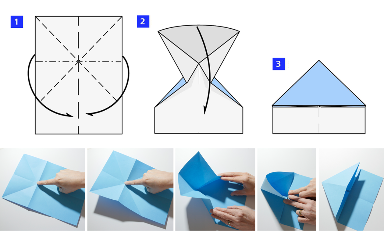 How to Fold the Original Ninja Looping Paper Airplane : 3 Steps ...