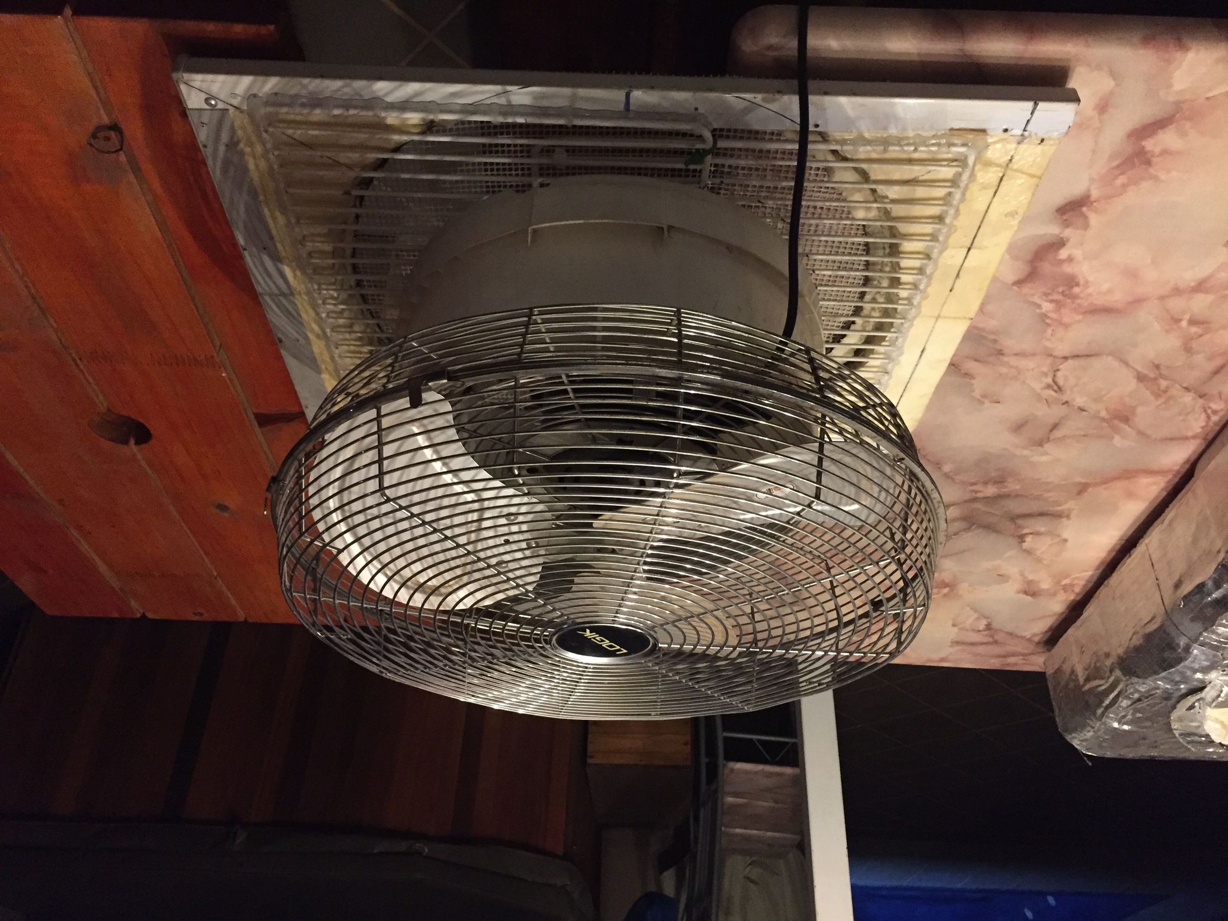 DIY House Fan Housing With Flaps to Prevent Dust Entering House From ...
