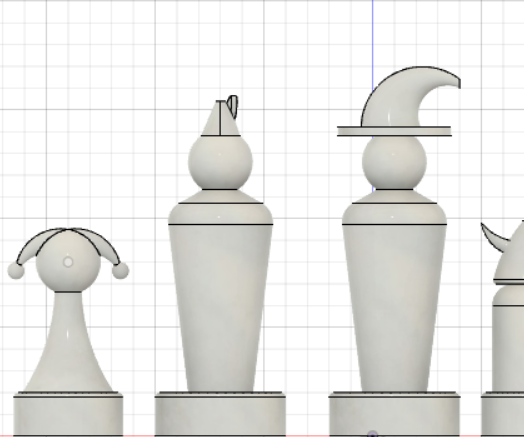 3-D Game Pieces for the Video Game Ouroboros King (6 Pieces) : 10 Steps ...