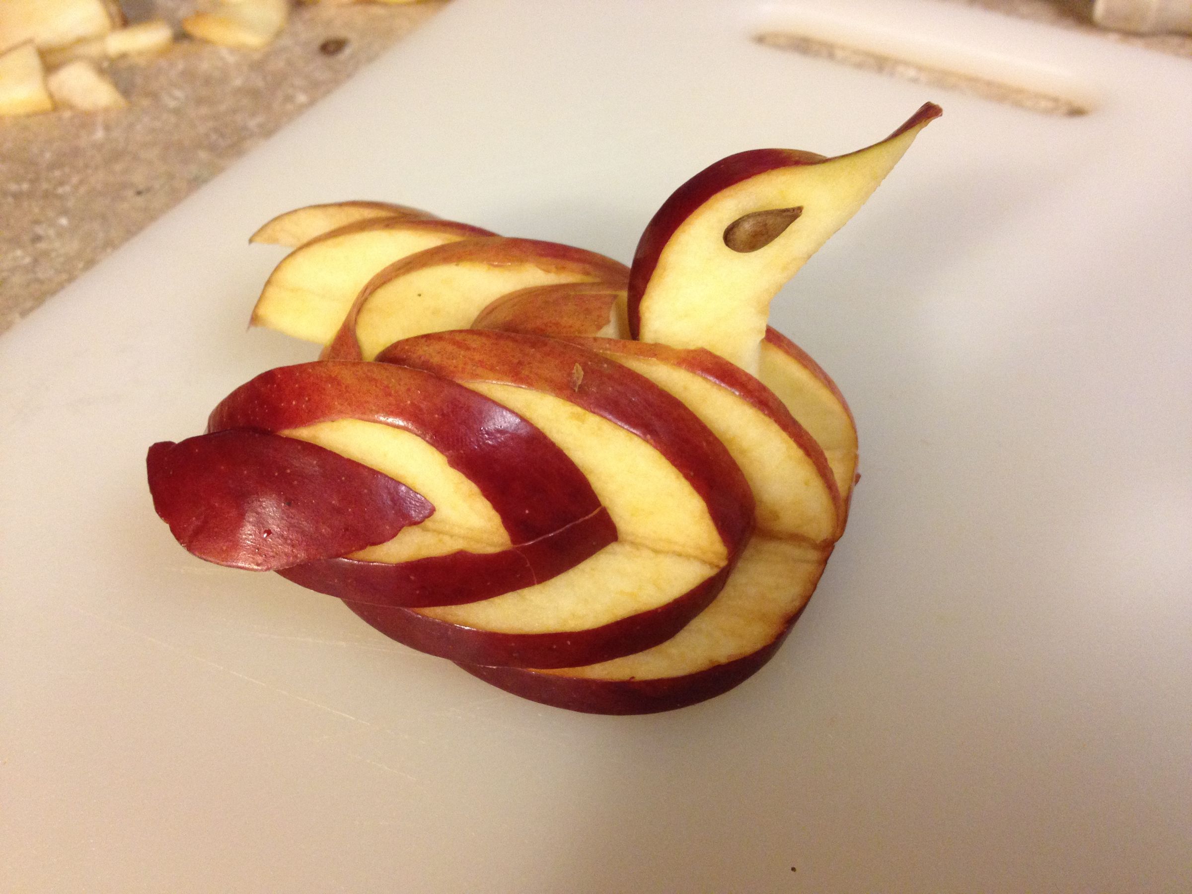 How to Create an Apple Swan : 9 Steps - Instructables