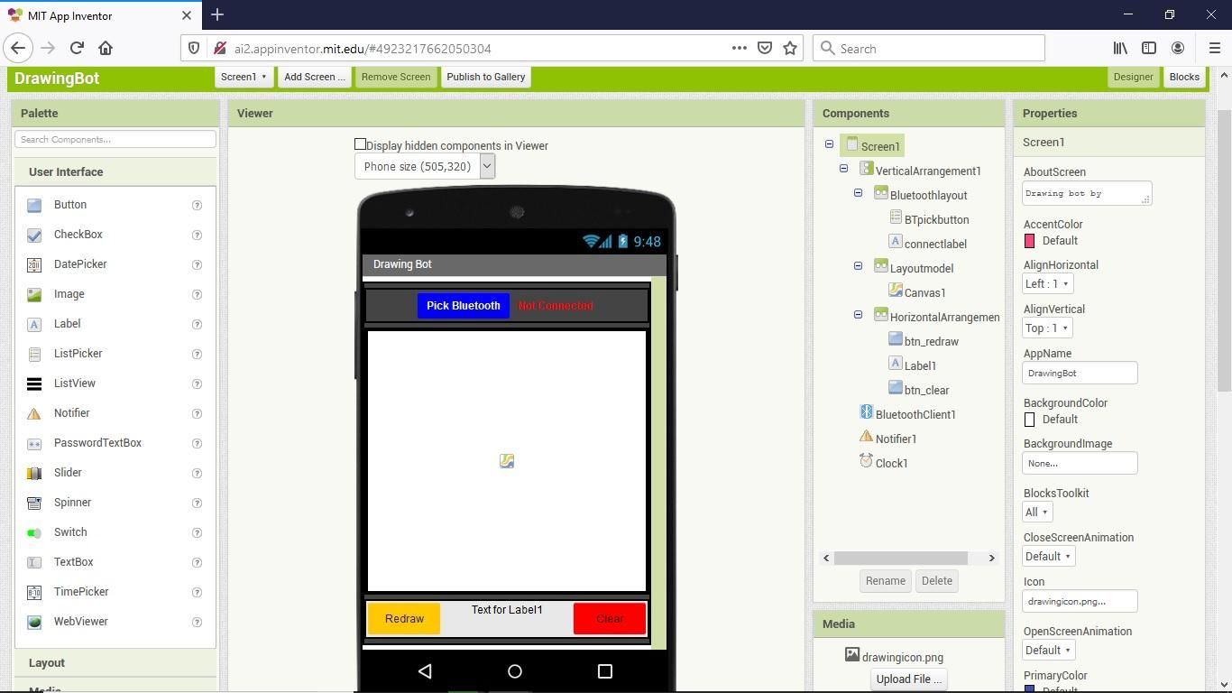 Scratch Built Android App Basics and BT Drawing Robot App : 15 Steps ...