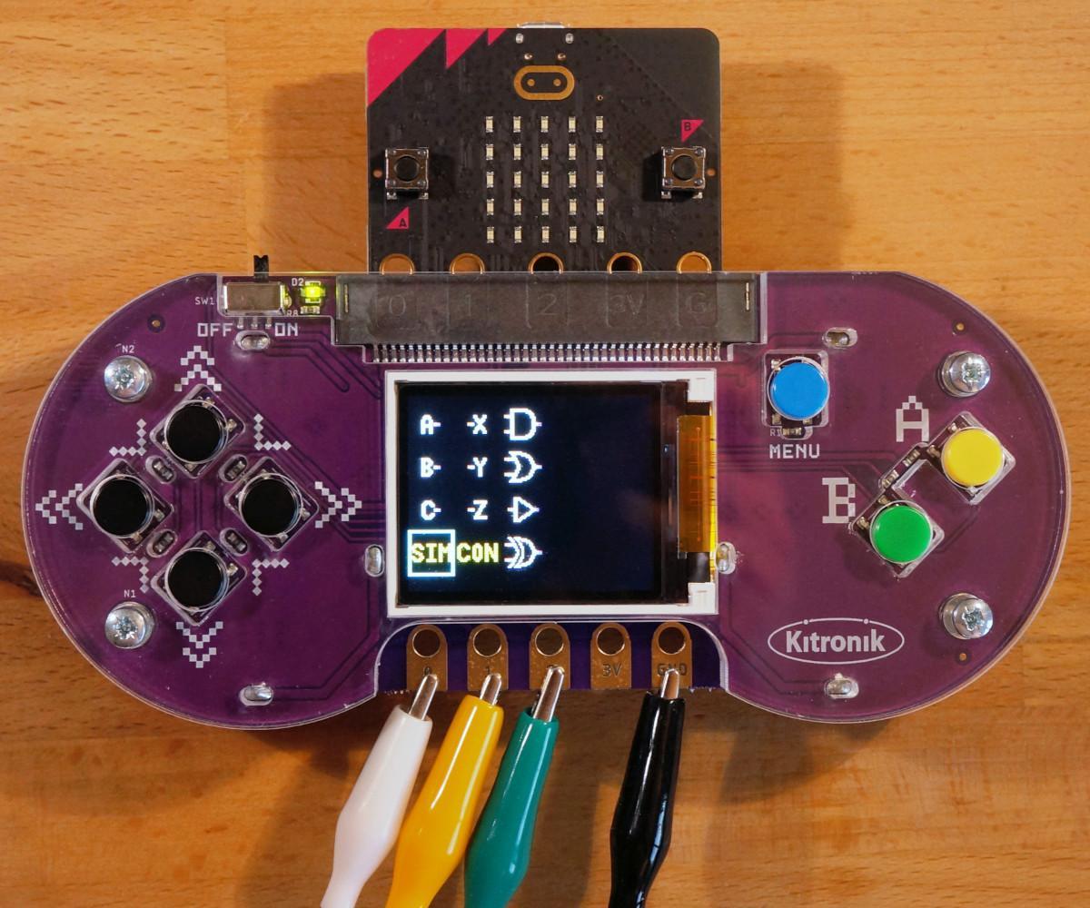 Logic Gate Simulator on Kitronik ARCADE for Micro:bit in MakeCode ...