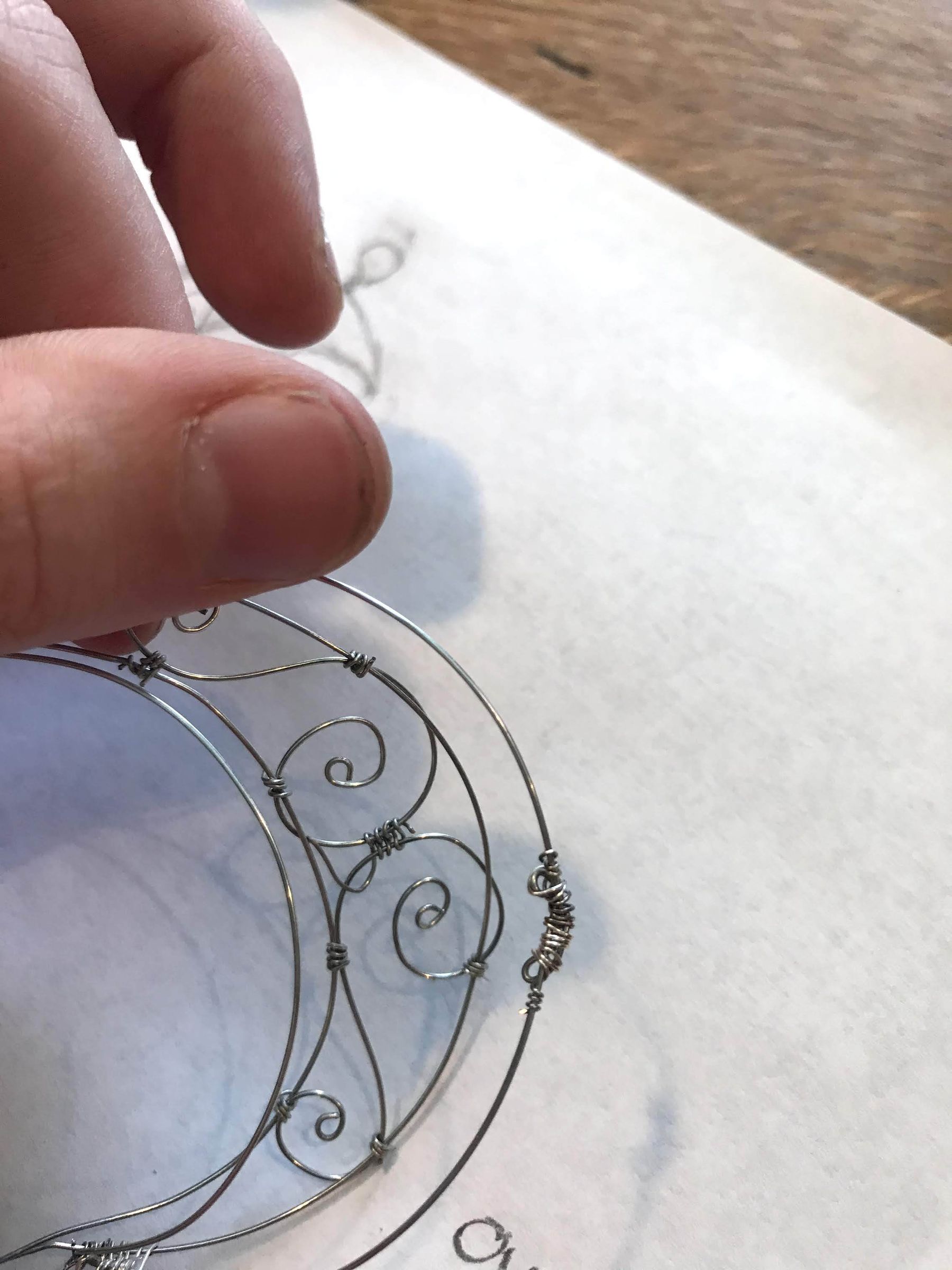 How to Design (and Finish!) a Wire Wrapped Moon Pendant : 8 Steps (with ...