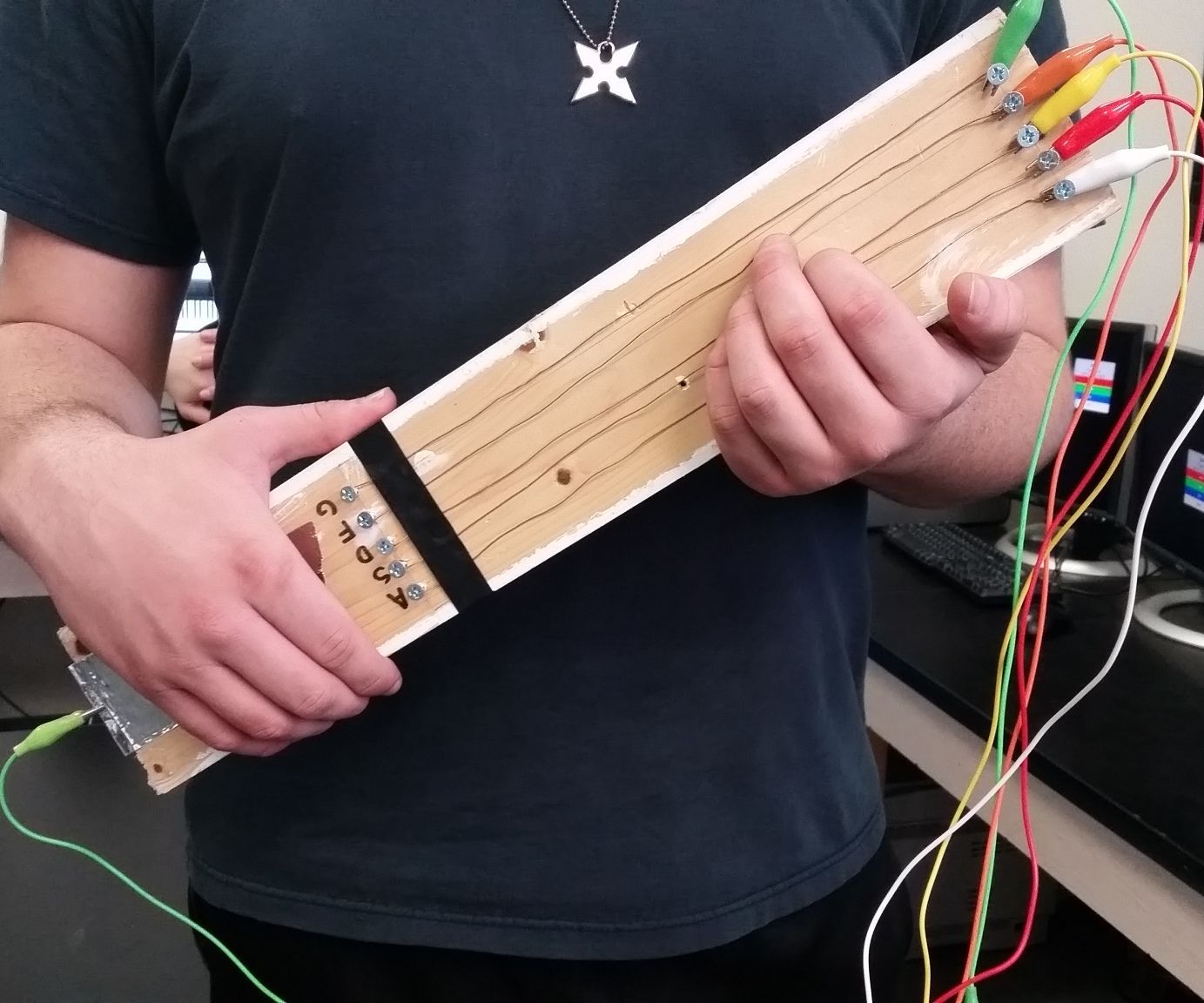Guitar Hero: Guitar W/ Strings (MaKey MaKey) : 5 Steps - Instructables