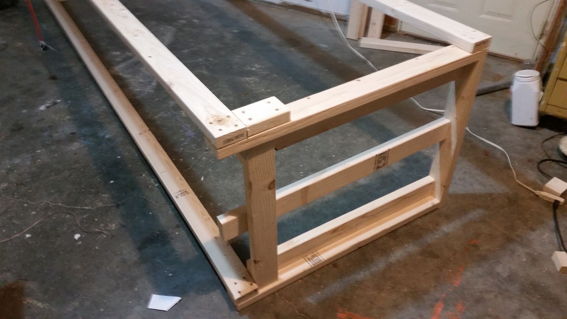2x4 Work Bench With Nested Rolling Assembly Table : 10 Steps (with ...