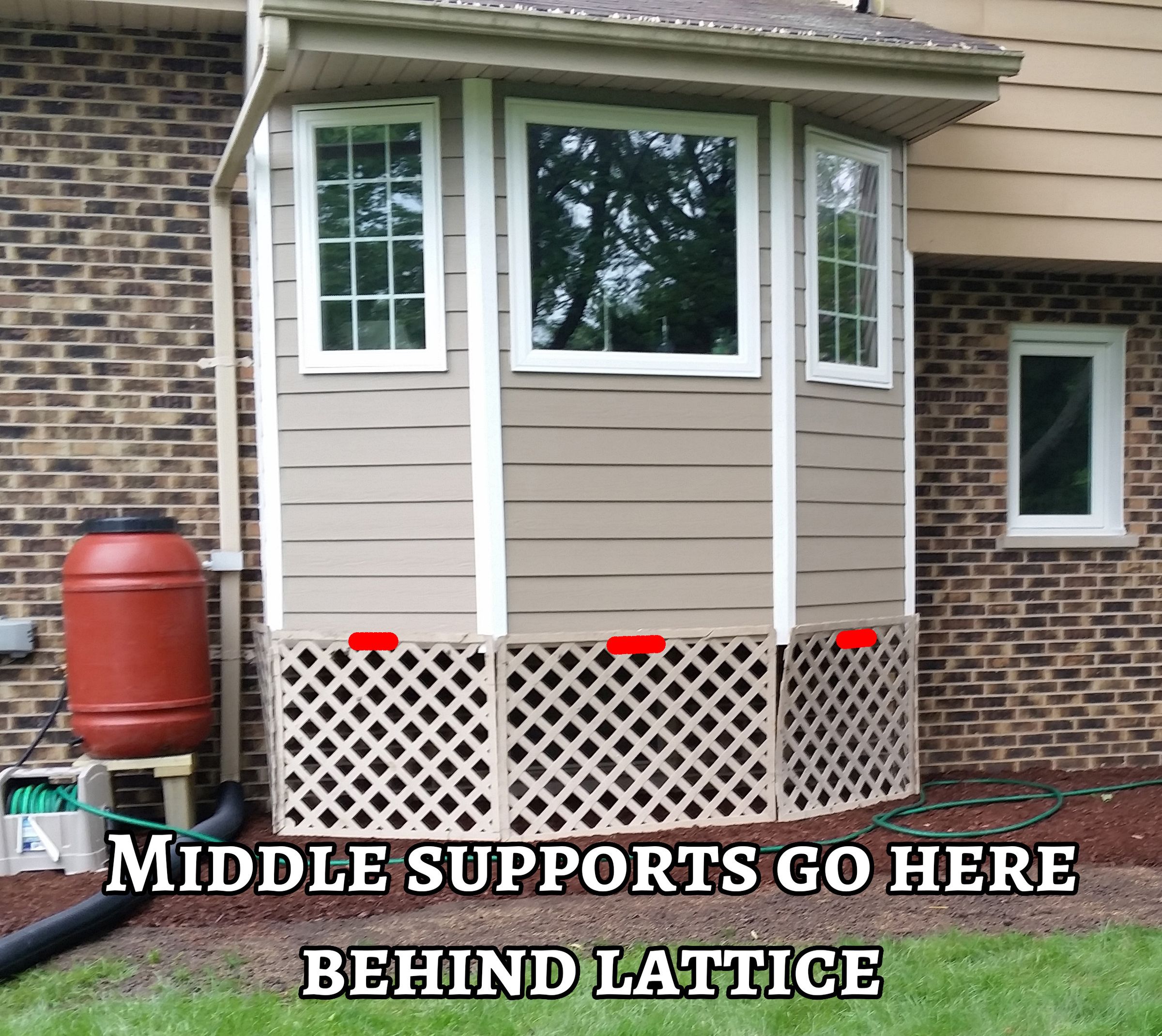 How to Install or Upgrade Lattice Below a Bay Window : 6 Steps (with ...