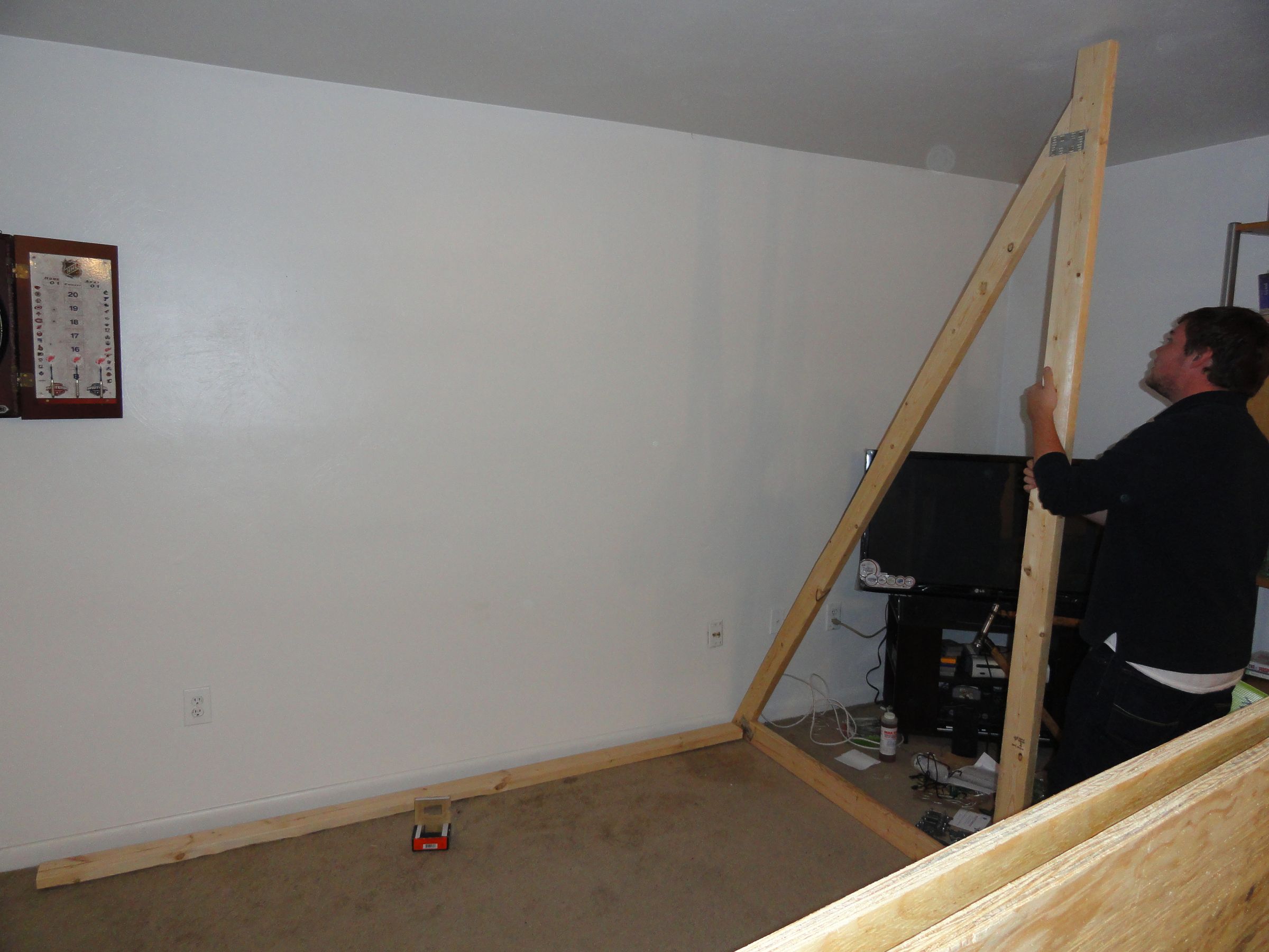 Freestanding Indoor Rock Climbing Wall for $150 : 7 Steps (with ...