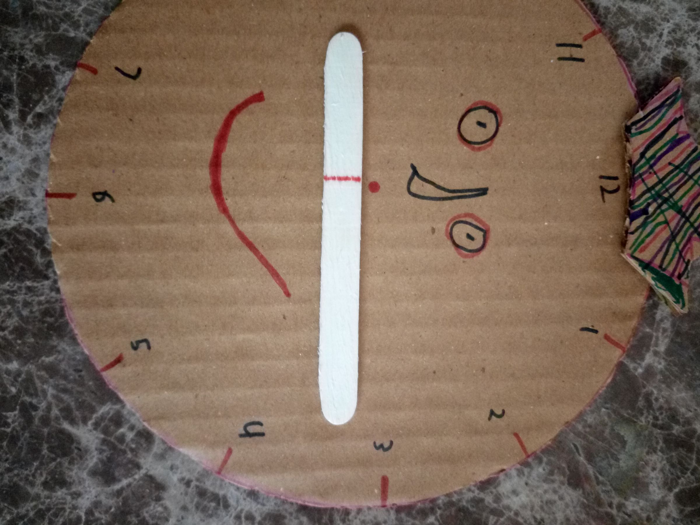 Cardboard Clock for Learning : 4 Steps (with Pictures) - Instructables