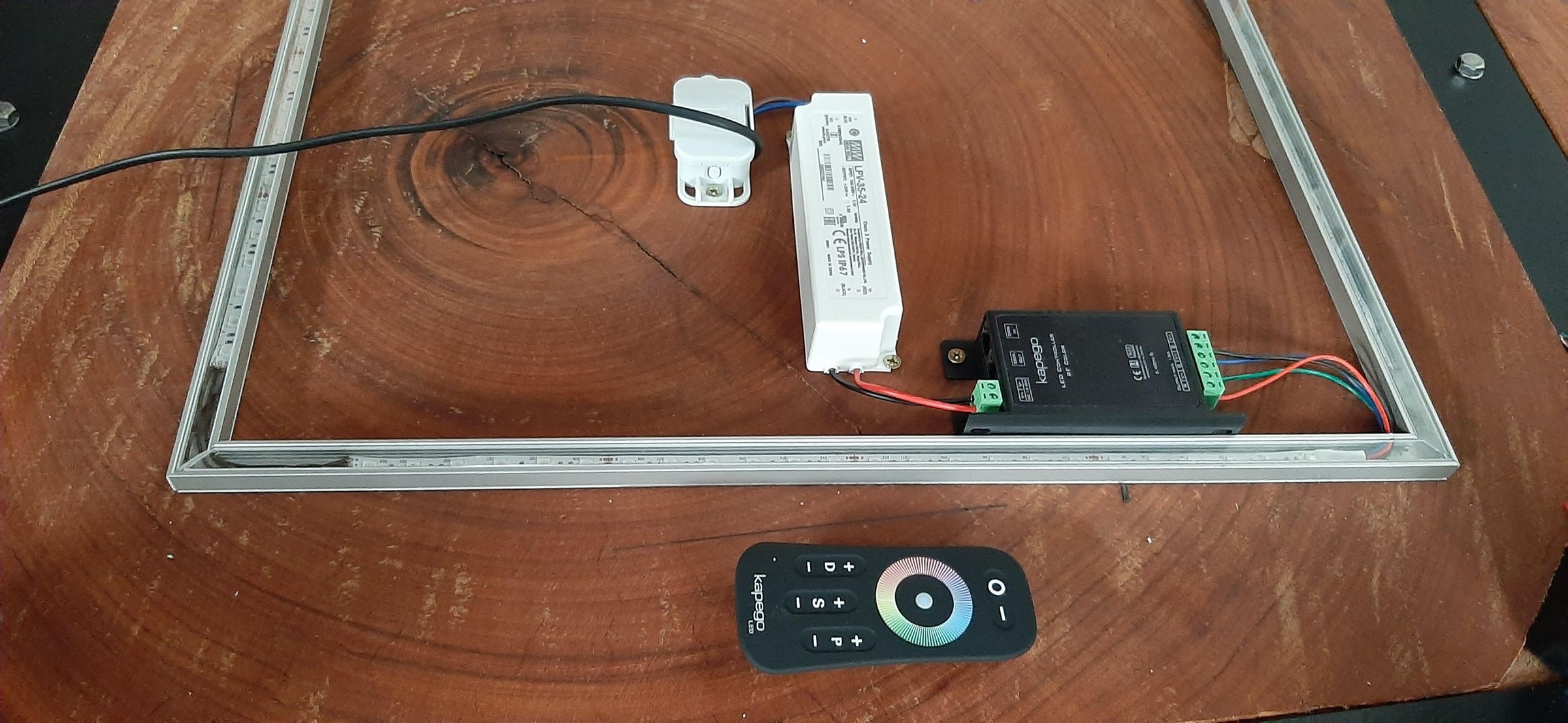 Tree Slab Lounge Table With Rgb Led Lights : 5 Steps (with Pictures ...