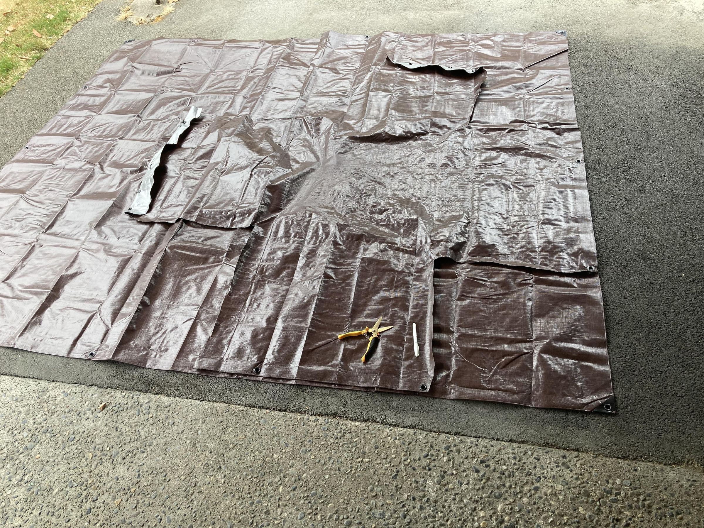 Tarp Outdoor Patio Furniture Cover- With Fused Tarp Seams by Melting ...