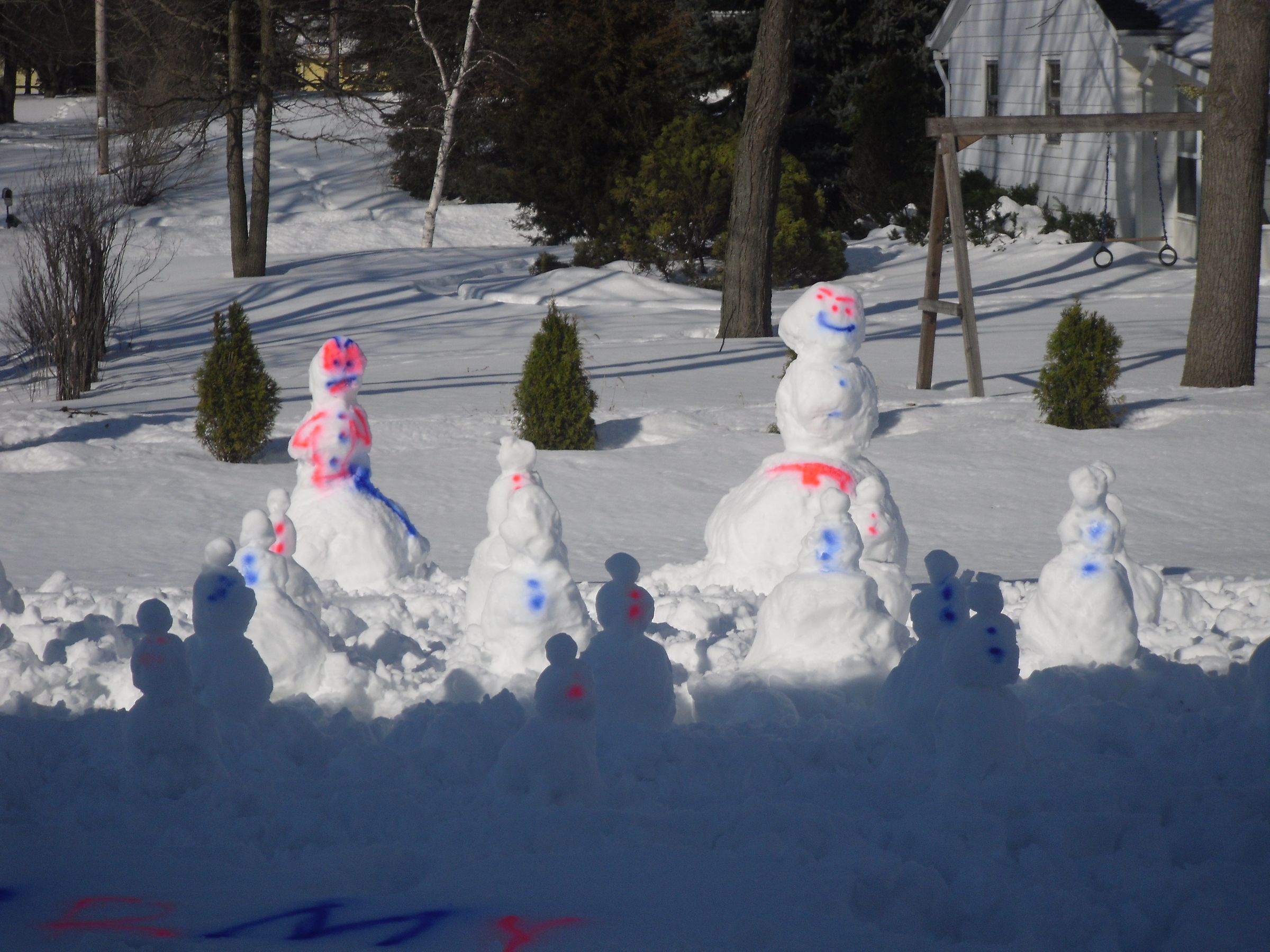 Calvin And Hobbes Snowman Army